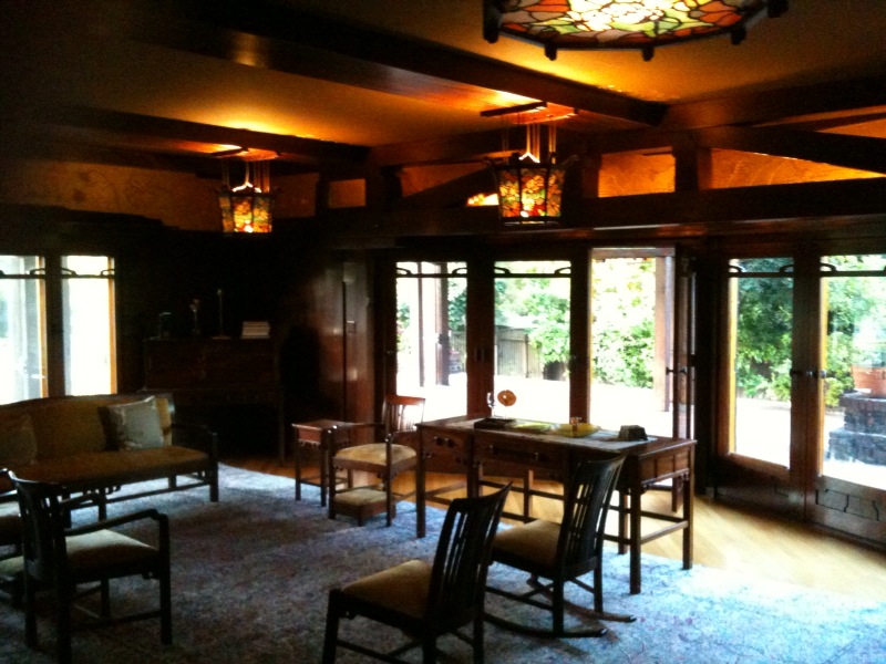 One of the perks of the business – a visit to the Blacker House ...